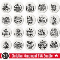 Names of God | Christ | Jesus | Christmas | Ornament | BUNDLE | Digital ...