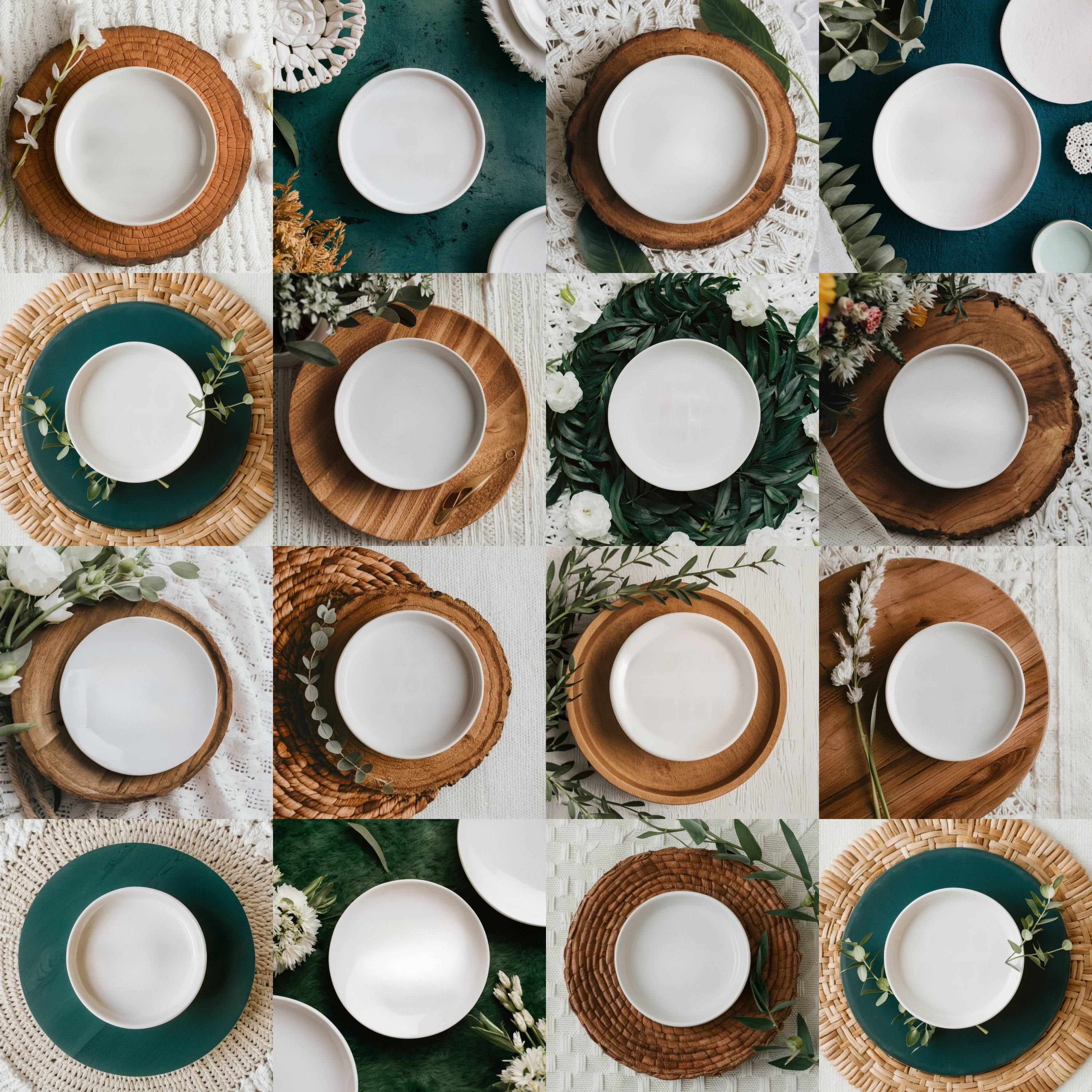 Boho Plate Mockup Bundle: Farmhouse Kitchen Decor (digital Download) - Etsy