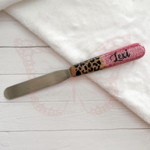 Personalized Counting Spatula, Baking Spatula, Icing Spatula, Glitter ...