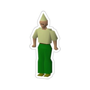 Old School Runescape Gnome Child Sticker Cute and Nostalgic Vinyl ...