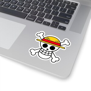 Straw Hat Pirate Emblem Sticker Iconic Anime Crew Logo Adventure-themed ...