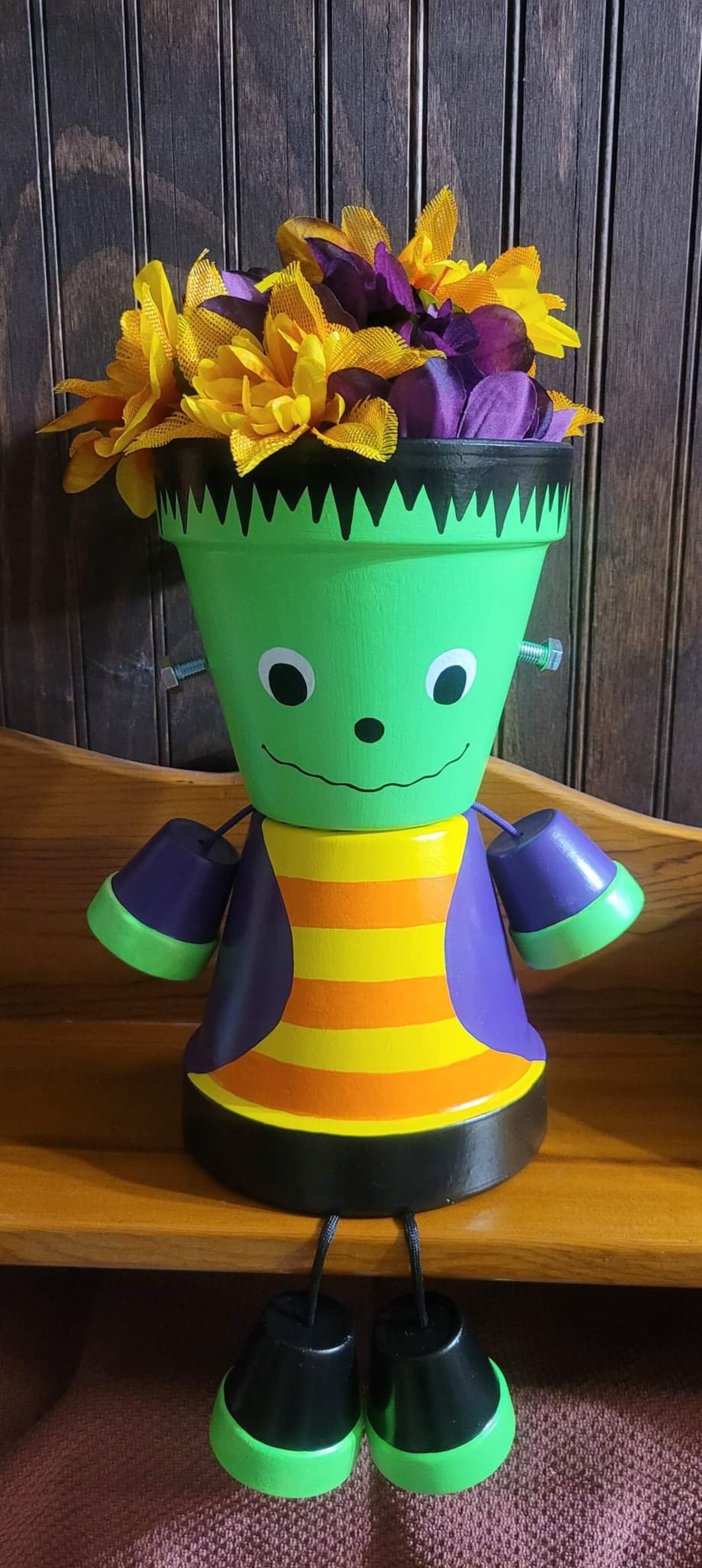 Frankenstein - Fun Garden Friend Pot Heads - Etsy