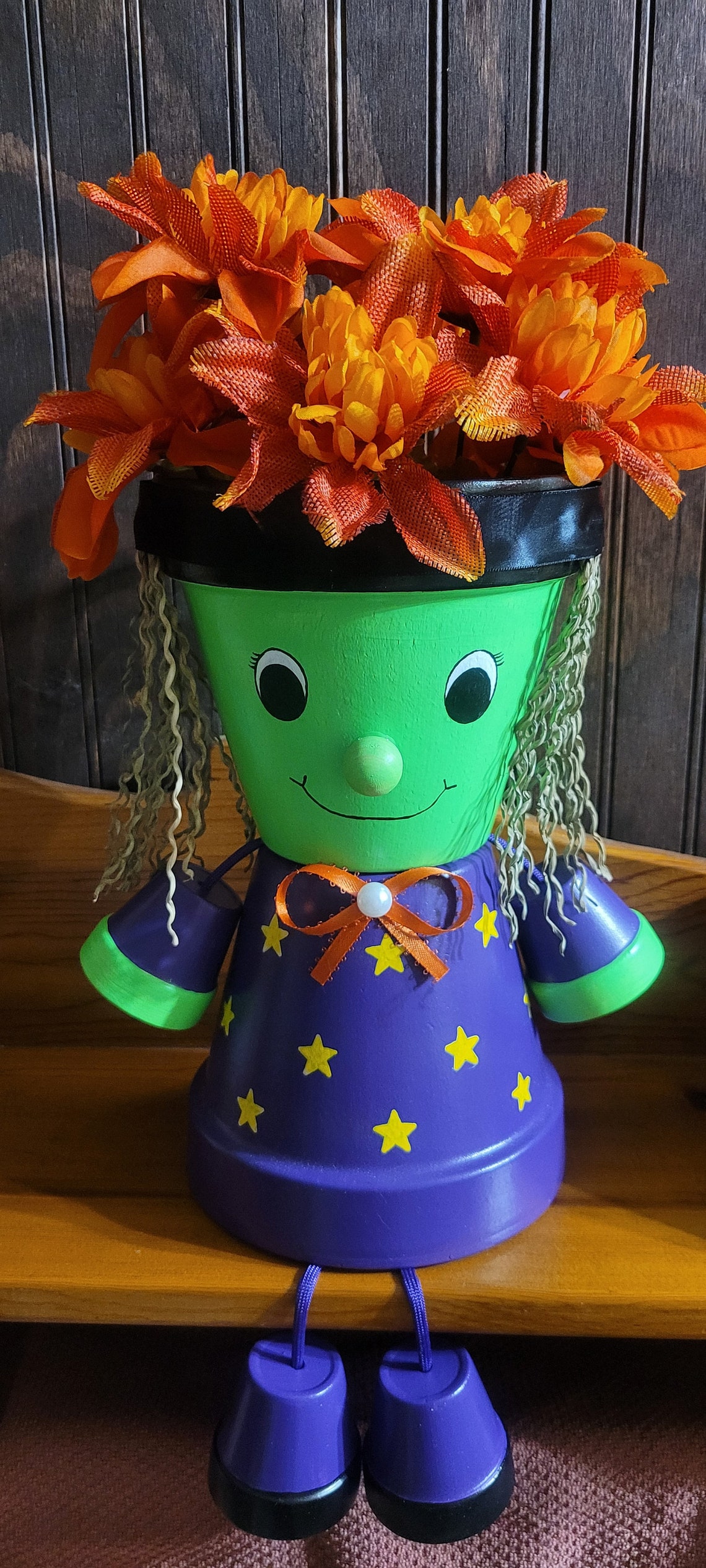 Witch - Fun Garden Friend Pot Heads - Etsy