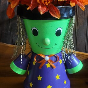 Witch - Fun Garden Friend Pot Heads - Etsy