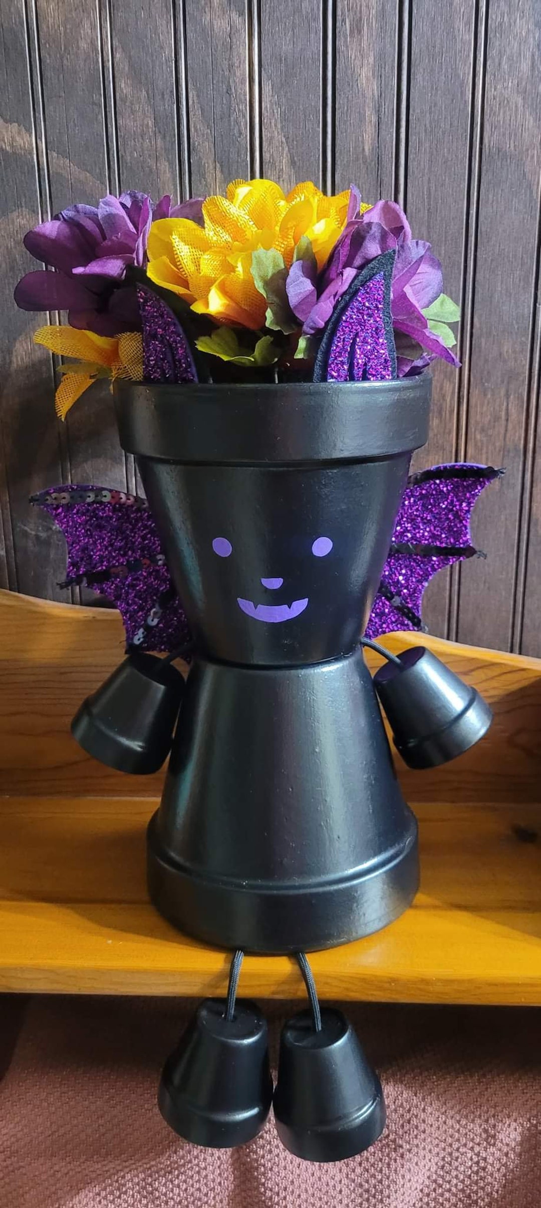 Bat - Fun Garden Friend Pot Heads - Etsy