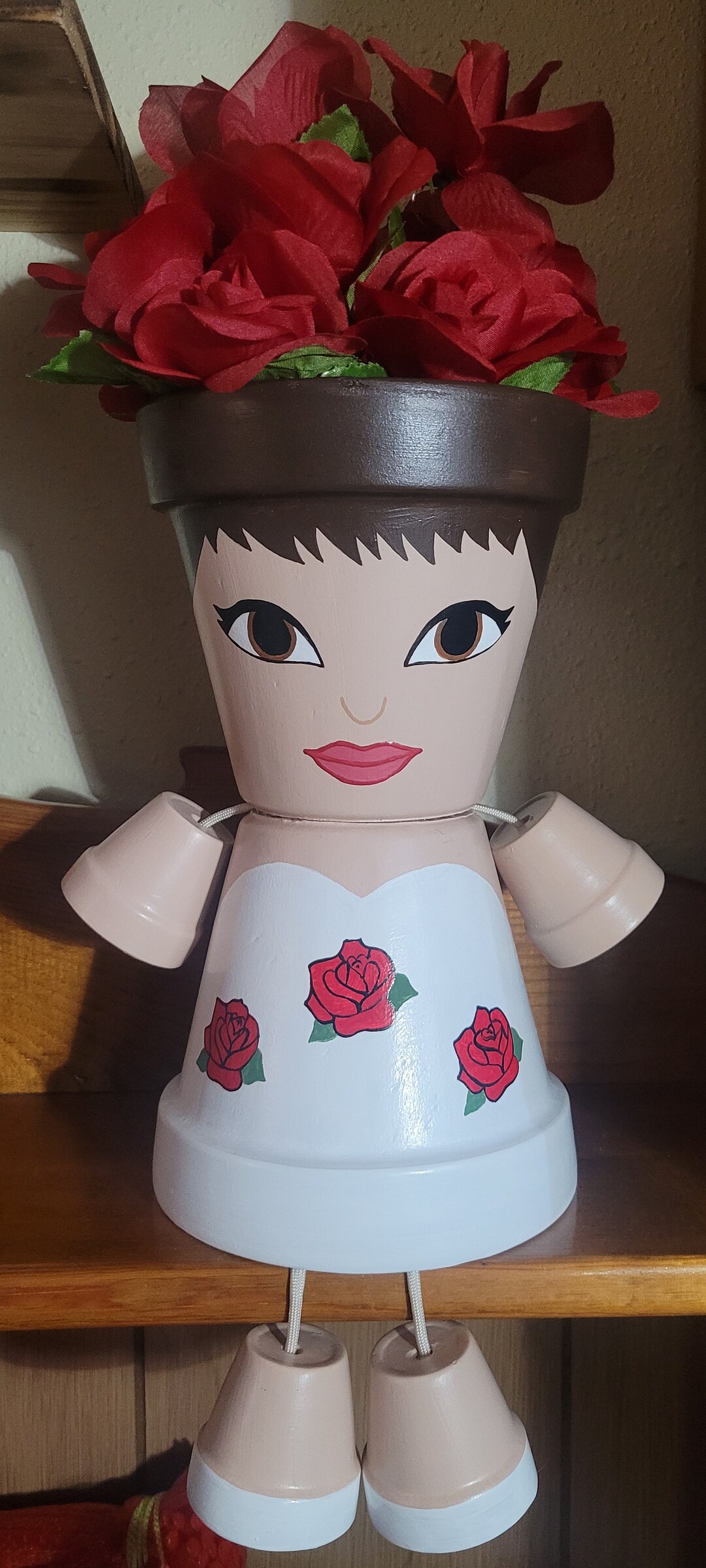 Rosey - Fun Garden Friend Pot Heads - Etsy