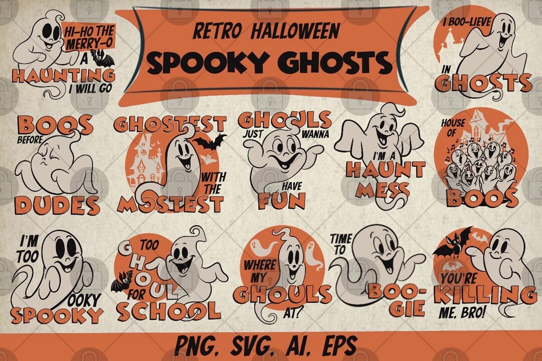 Halloween Bundle Png, Svg, Ai, Eps, Halloween Svg, Pumpkin PNG, Cute ...