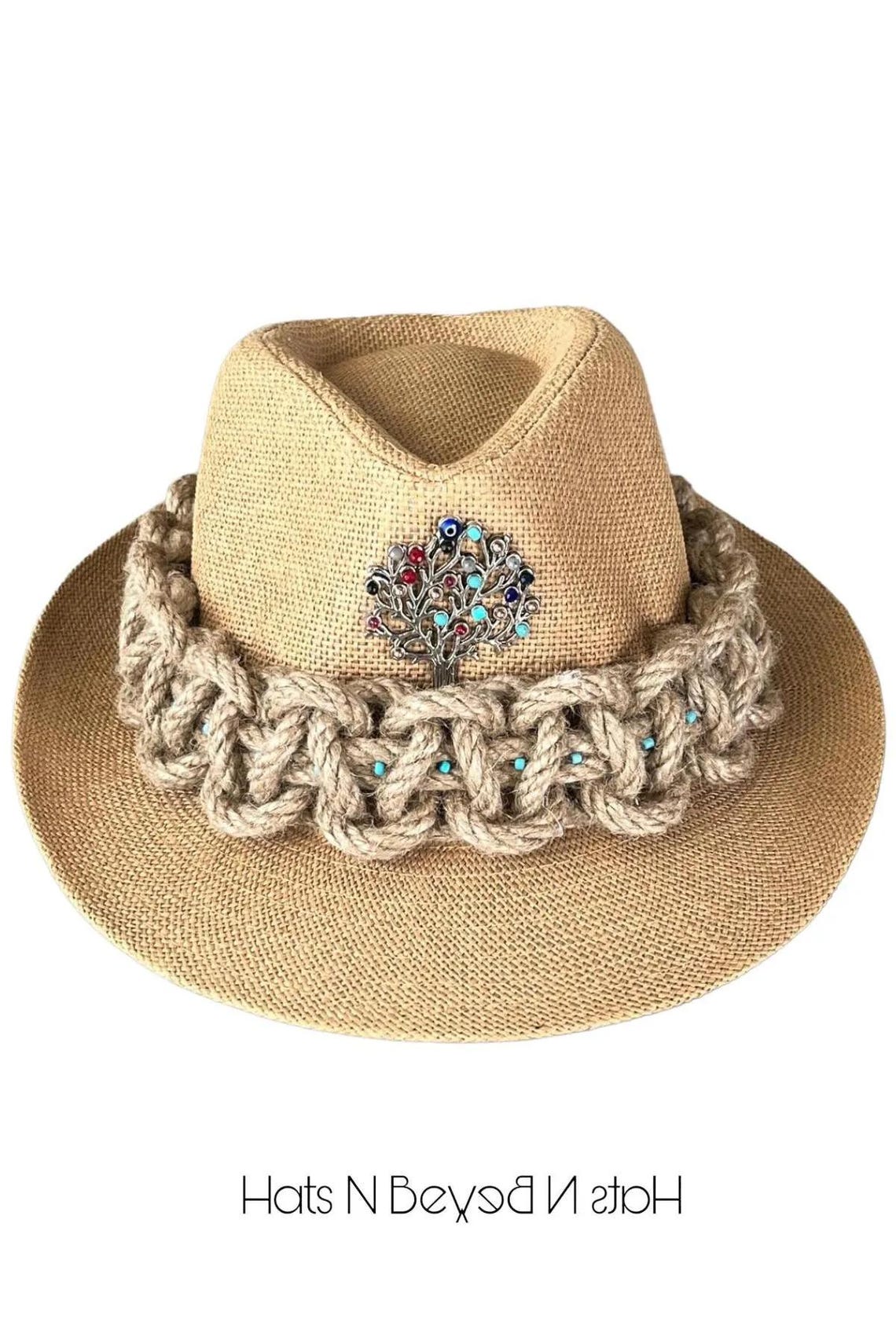 Straw Hat Tree Detail - Etsy