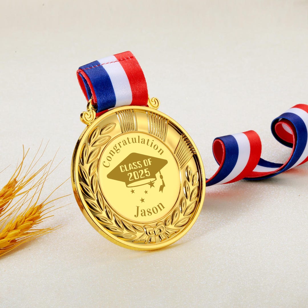 Custom 2025 Graduation Medals, Personalized Class of 2025 Medals, so ...