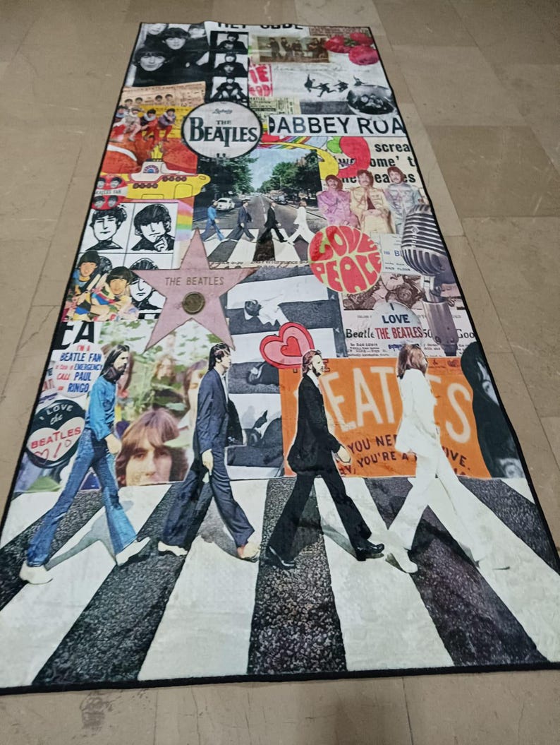 The Beatles Rug: Non-slip Fan Carpet, Kids Room Decor - Etsy