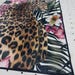 Leopard Print Area Rug: Floral Animal Decor Carpet - Etsy