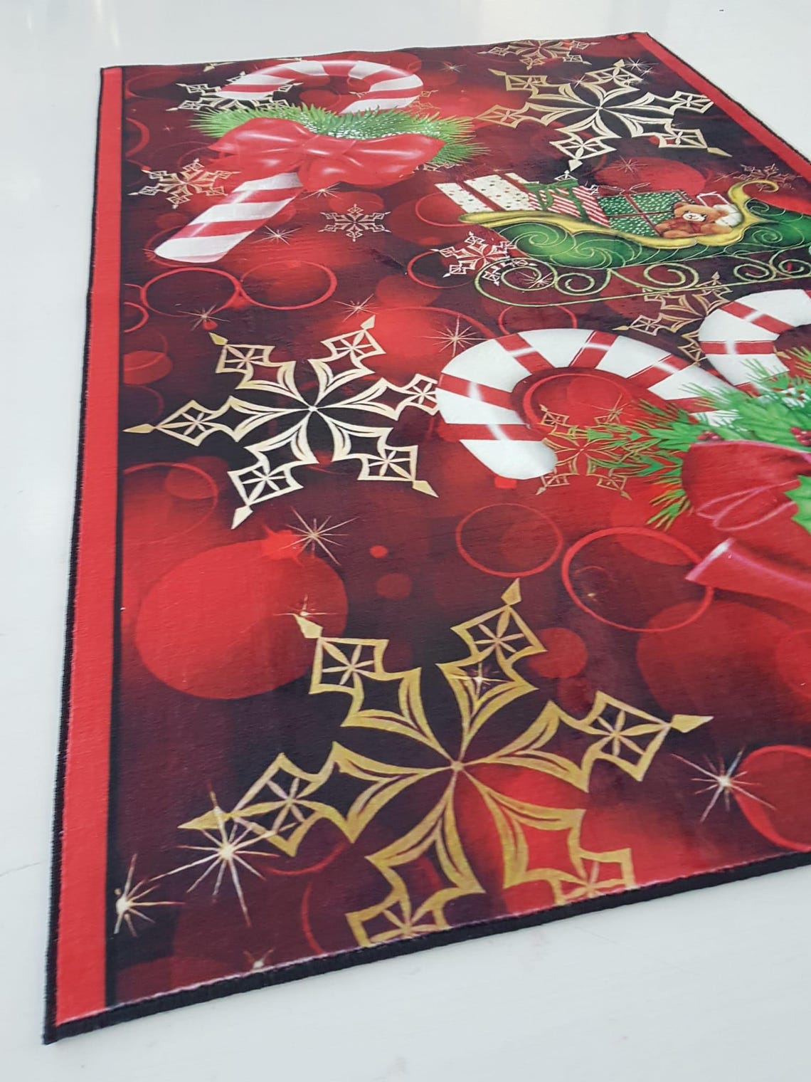 Christmas Candy Cane Carpet: Holiday Home Decor - Etsy