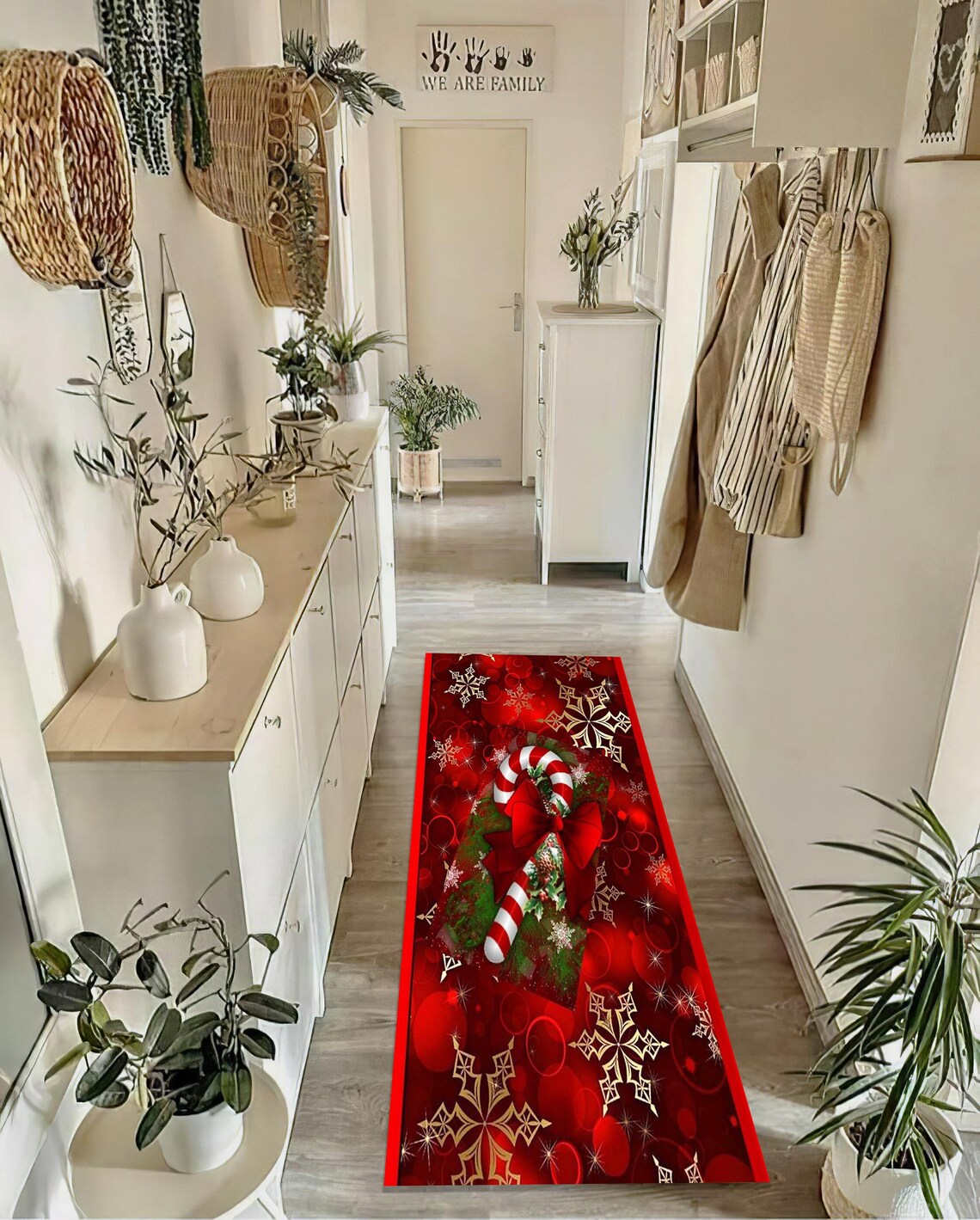 Christmas Candy Cane Carpet: Holiday Home Decor - Etsy