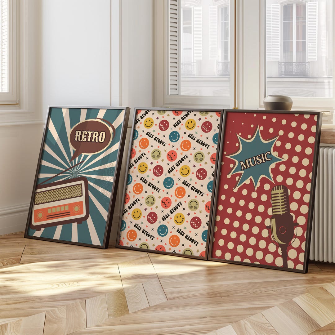 Printable Retro Art, Retro Music Prints, Retro Music Poster, Vintage ...