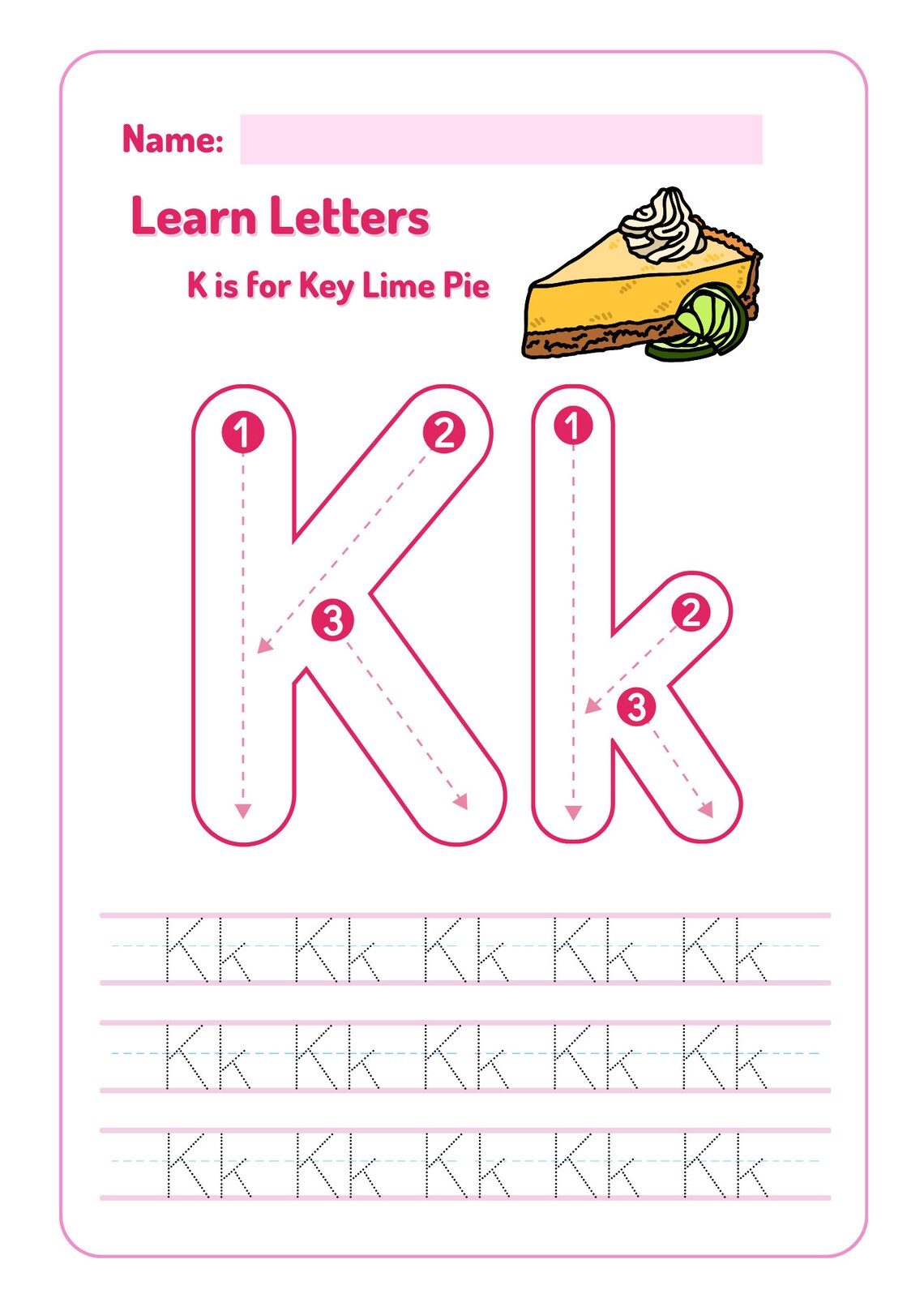 Unicorn Theme Alphabet Preschool Pre-k Kindergarten Learning Bundle ...