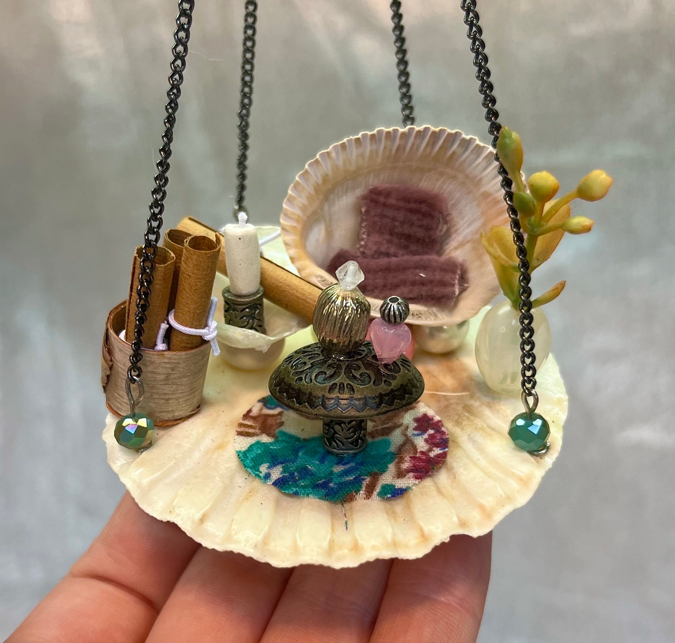 Miniature Hanging Seashell Fairy Home - Etsy