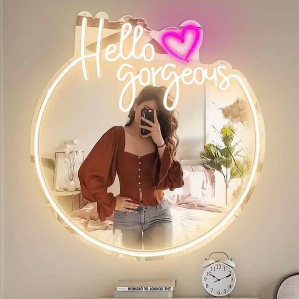 Neon Mirror - Etsy