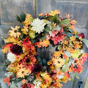 Colors of Fall Wreath - Etsy