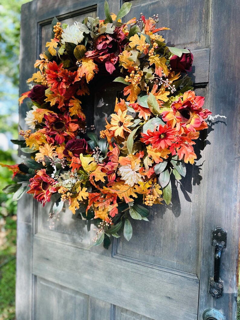 Colors of Fall Wreath - Etsy