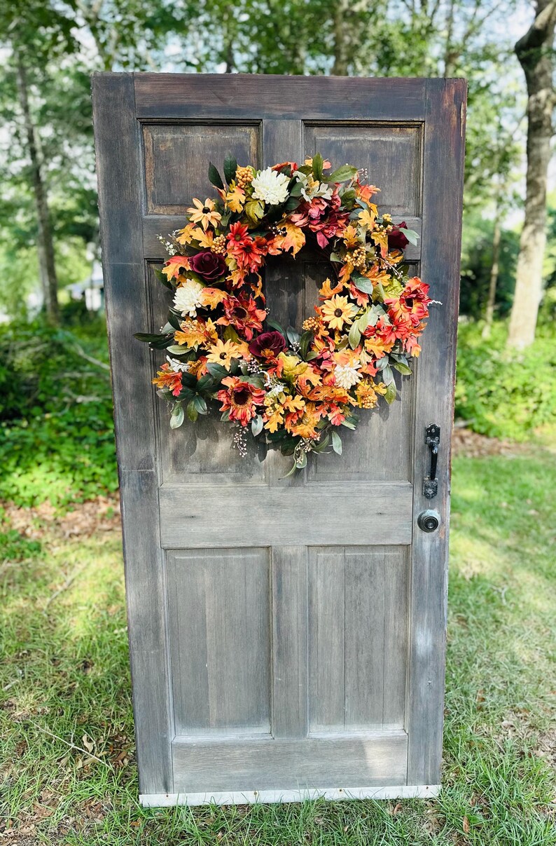 Colors of Fall Wreath - Etsy