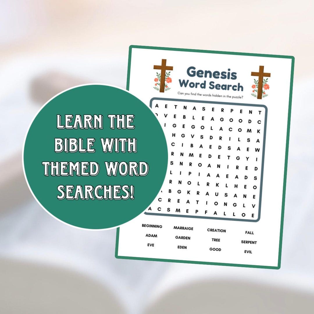 Bible Word Searches | Fun Sunday School Activities | 5 Different Word ...