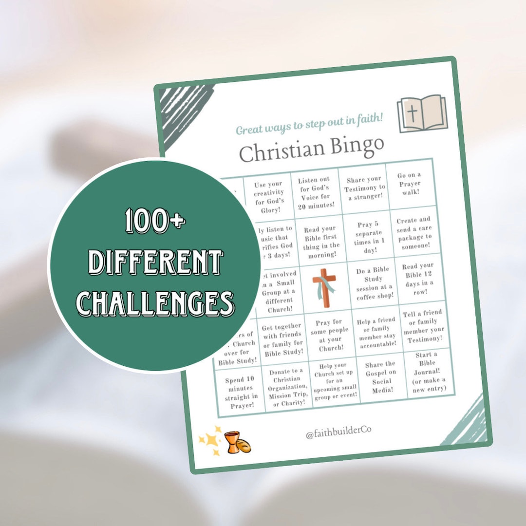 Christian BINGO Cards | Fun Ideas to Grow Your Faith | 12 Different ...