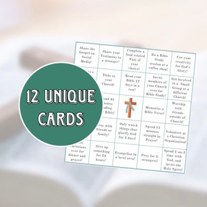 Christian BINGO Cards | Fun Ideas to Grow Your Faith | 12 Different ...