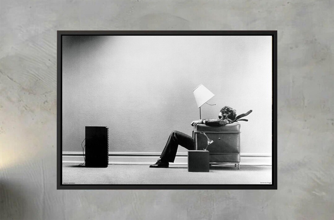 Steve Steigman Canvas Poster, Blown-away Guy Maxell Ad 1979, Wall Art ...