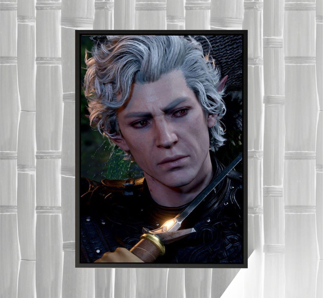 Astarion Art, Baldur's Gate 3 Canvas, Astarion Wall Decor, Astarion ...