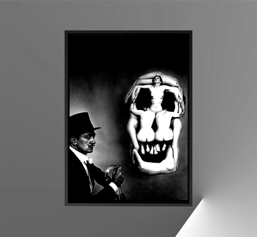 In Voluptas Mors Canvas Print, Living Skull by Salvador Dalí, 1951 ...
