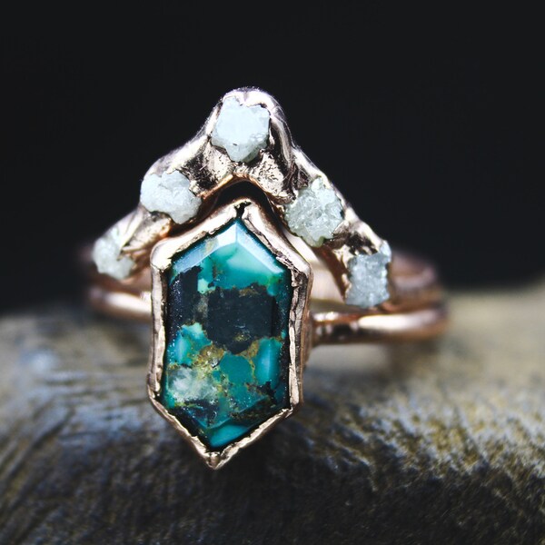 Raw Engagement Ring - Etsy