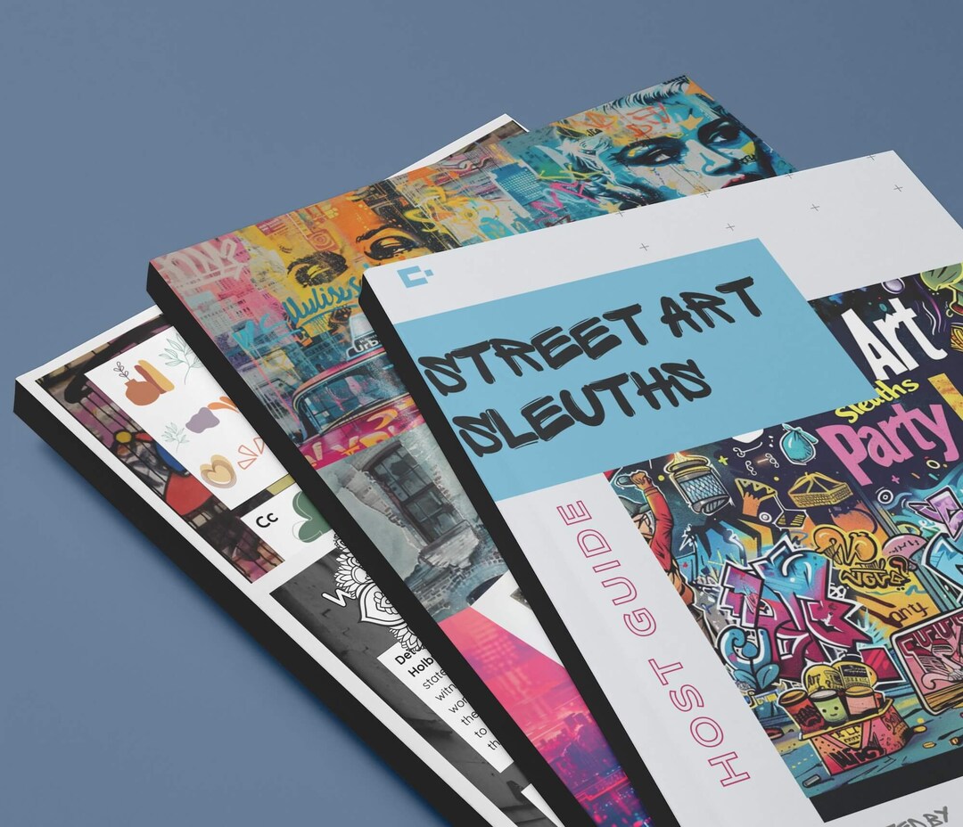 Street Art Sleuths Premium Mystery Game Kit | Printable Party Game for ...