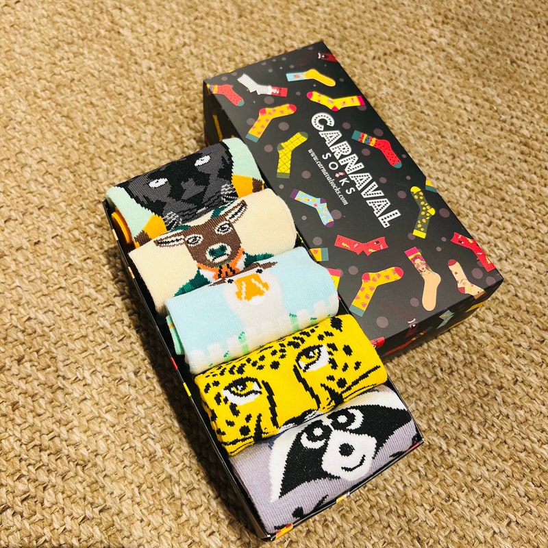 Mens Animal Print Socks - Etsy