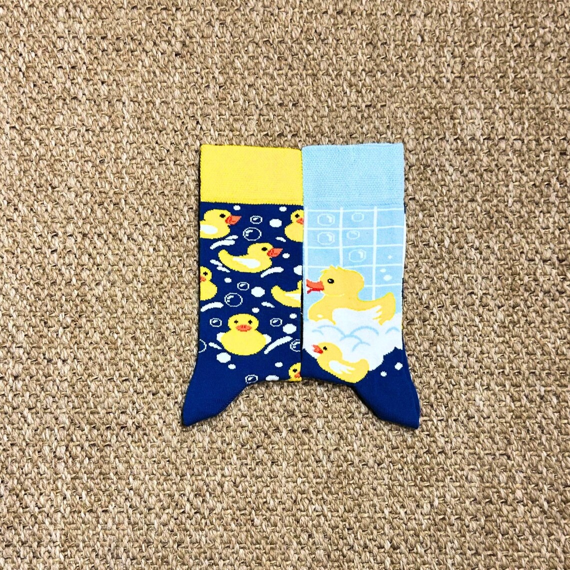 Right Left Different Duck Socks, Mismatching Socks, Colorful Socks ...