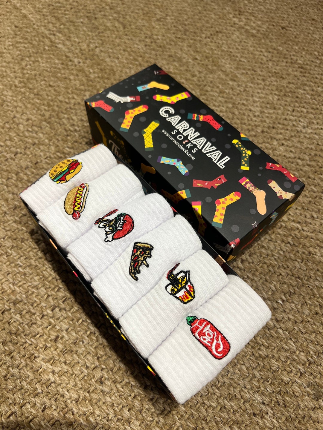 Fast Food Set Socks, Pizza Sock, Cheeseburger Socks, Fries Socks ,mac ...