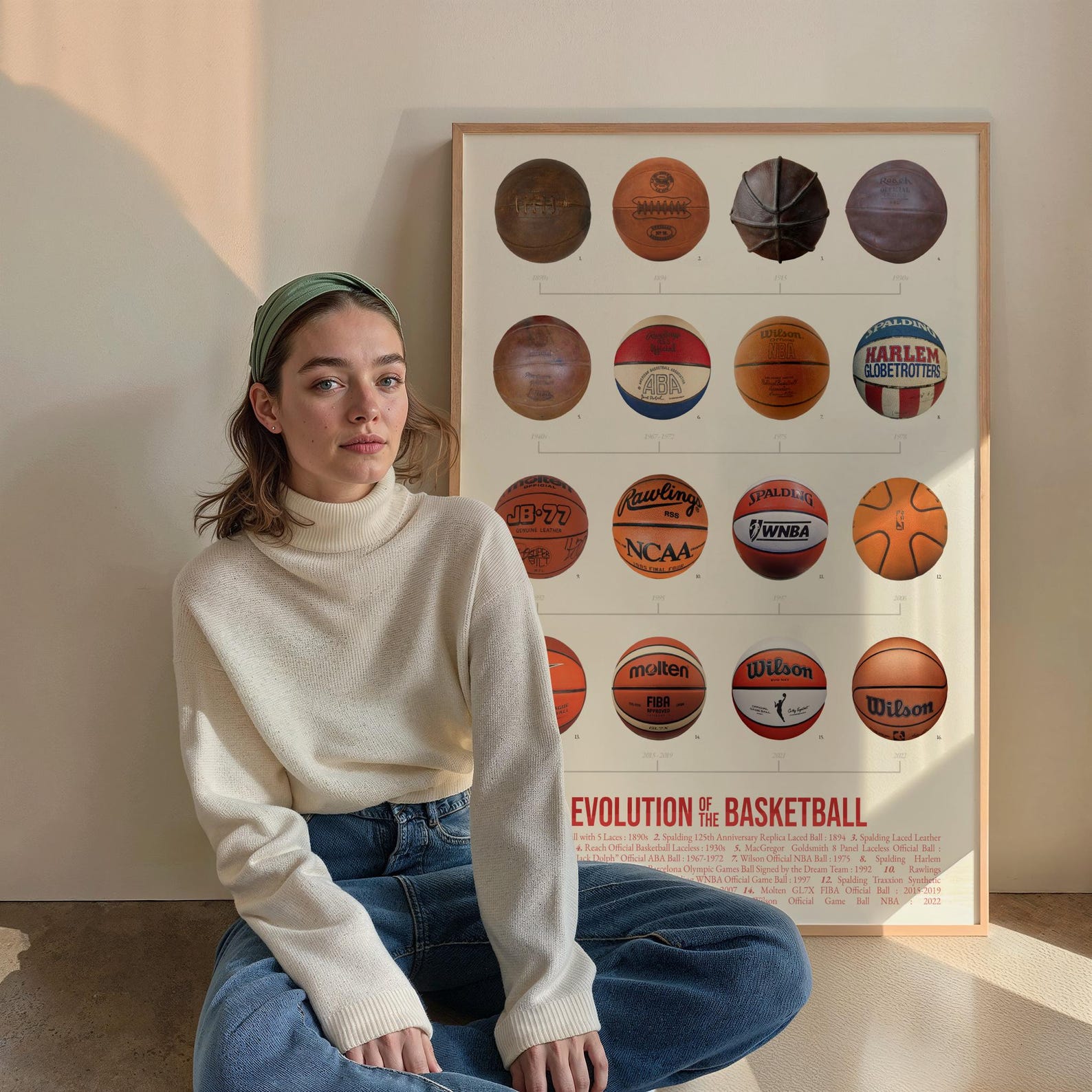 Evolution of the Basketball Poster, Basketball Wall Art, Basketball ...