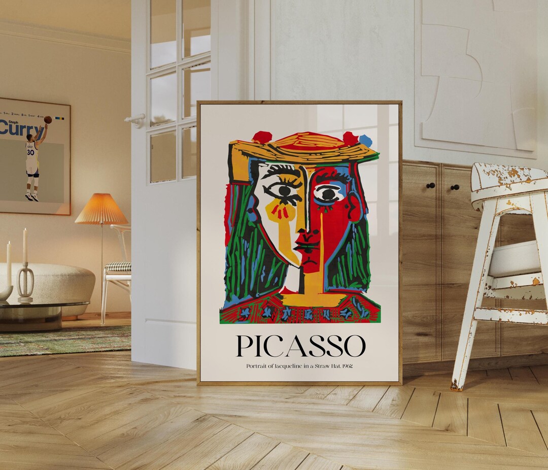 Picasso Exhibition Wall Art Print Famous Artist Print Neutral Beige ...