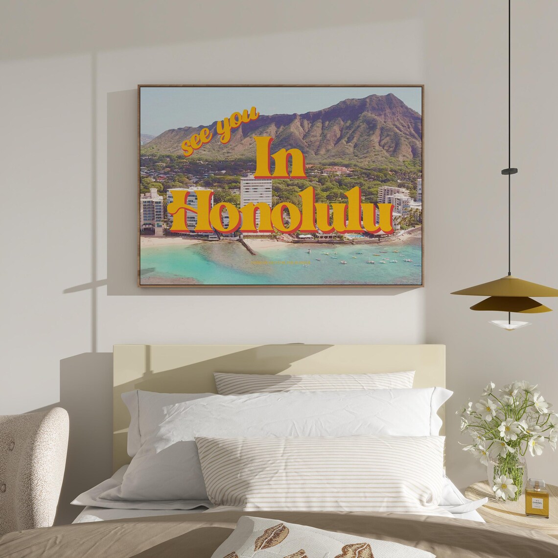 See You in Honolulu Poster, Aesthetic Kitchen Wall Art Print ...