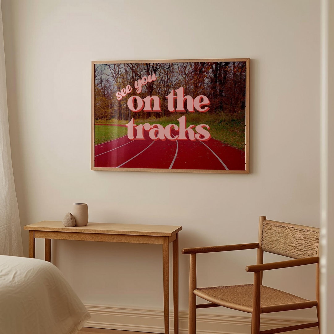 See You on the Field Poster, Aesthetic Running Wall Art Print ...