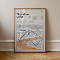 Silverstone Grand Prix Poster - Minimalist Circuit Art - Modern Home ...