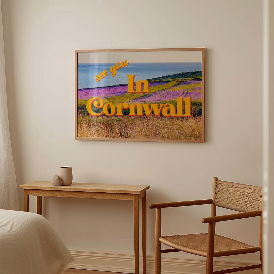 See You in Cornwall Poster, Aesthetic Kitchen Wall Art Print ...
