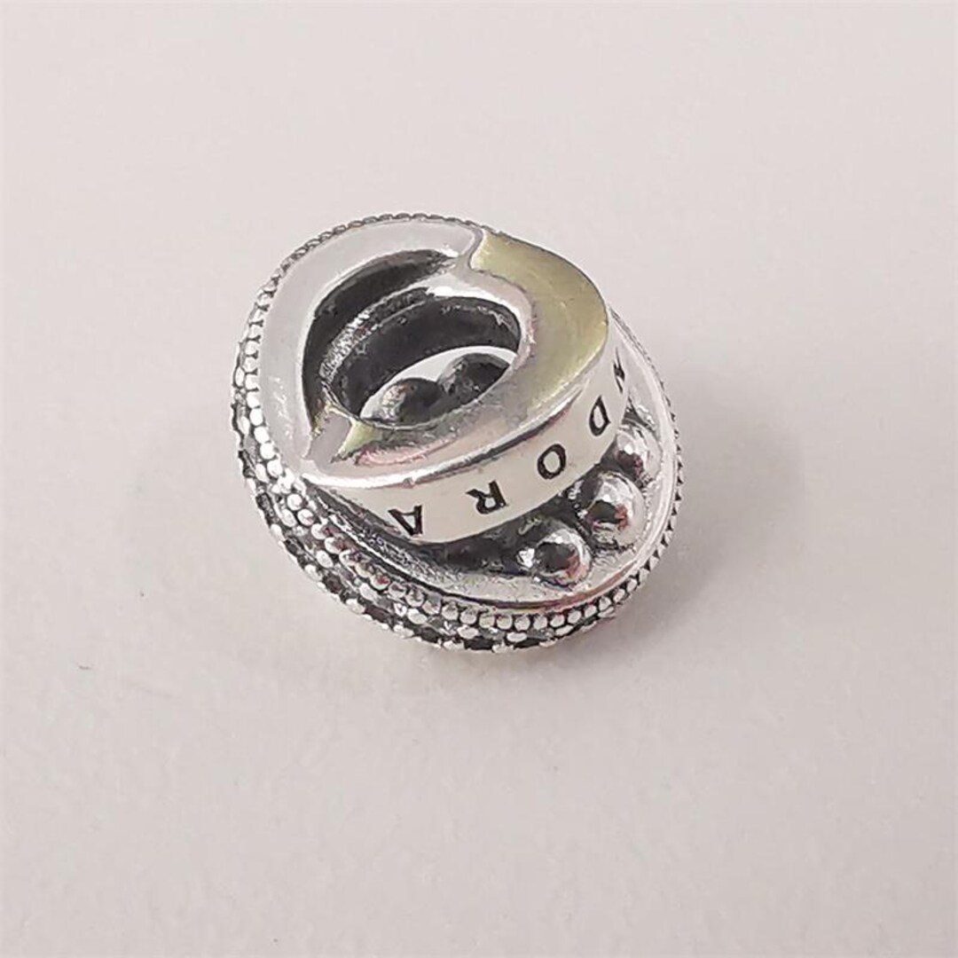 Pandora Signature Collection Logo, Pavé Pave, Beading 3-in-1 Charm - Etsy