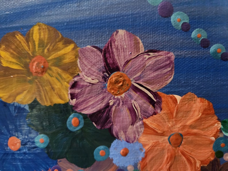 Coral Sprite - Acrylic Folksy Wildflowers & Fancy Pussy Willows Coral ...