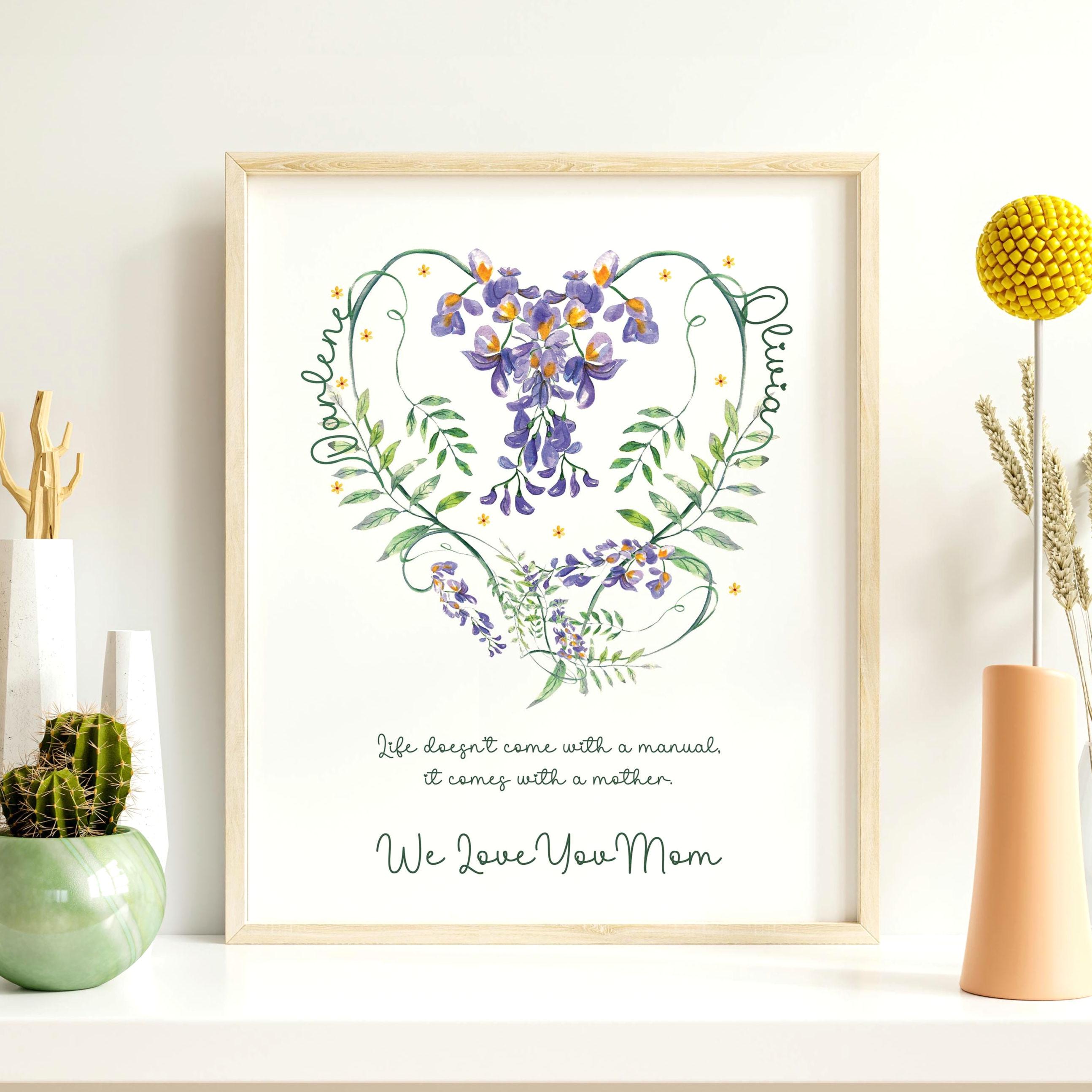 Personalized Mother’s Day Poster, Customizable With Names, Printable ...