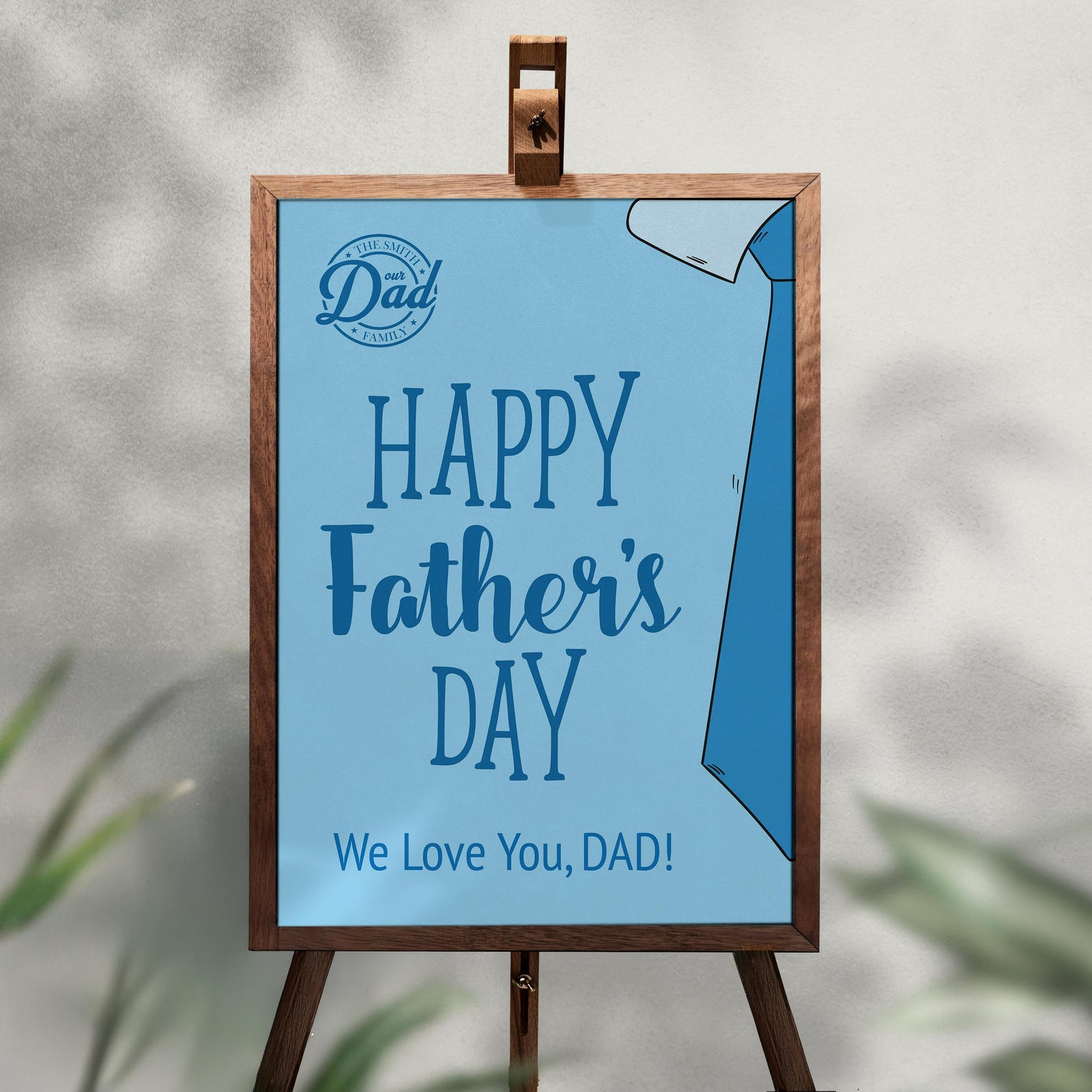 Custom Happy Father’s Day Sign, Printable Welcome Poster With Custom ...