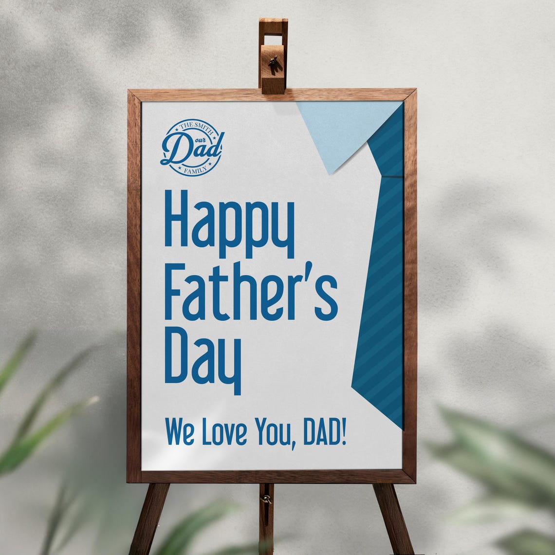 Custom Happy Father’s Day Sign, Printable Welcome Poster With Custom ...