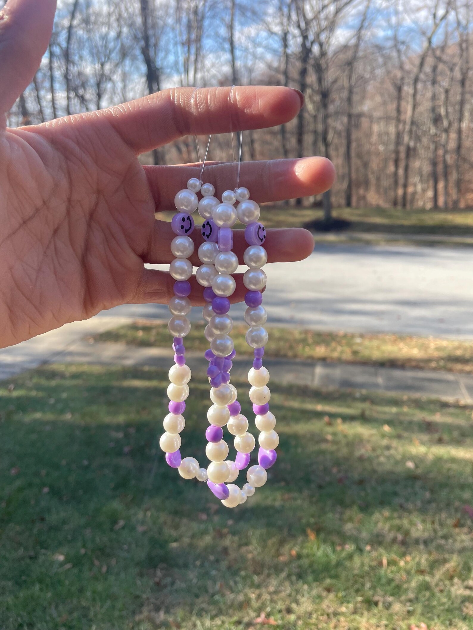 Purple Phone Charm - Etsy