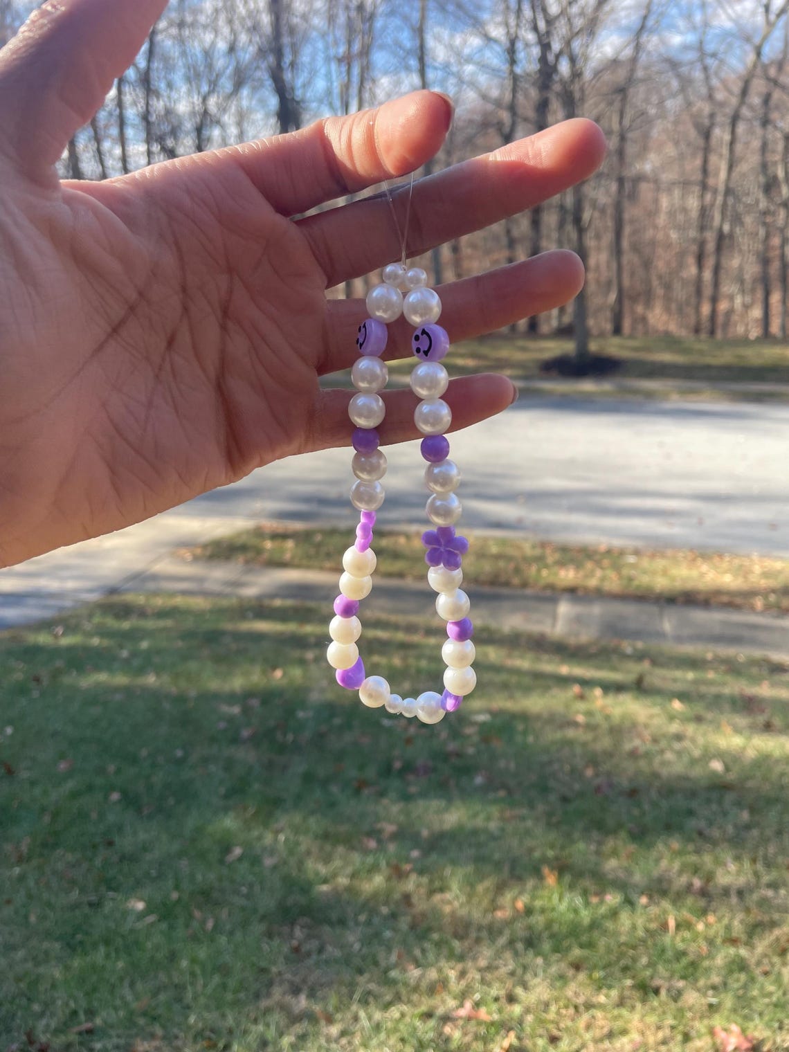Purple Phone Charm - Etsy