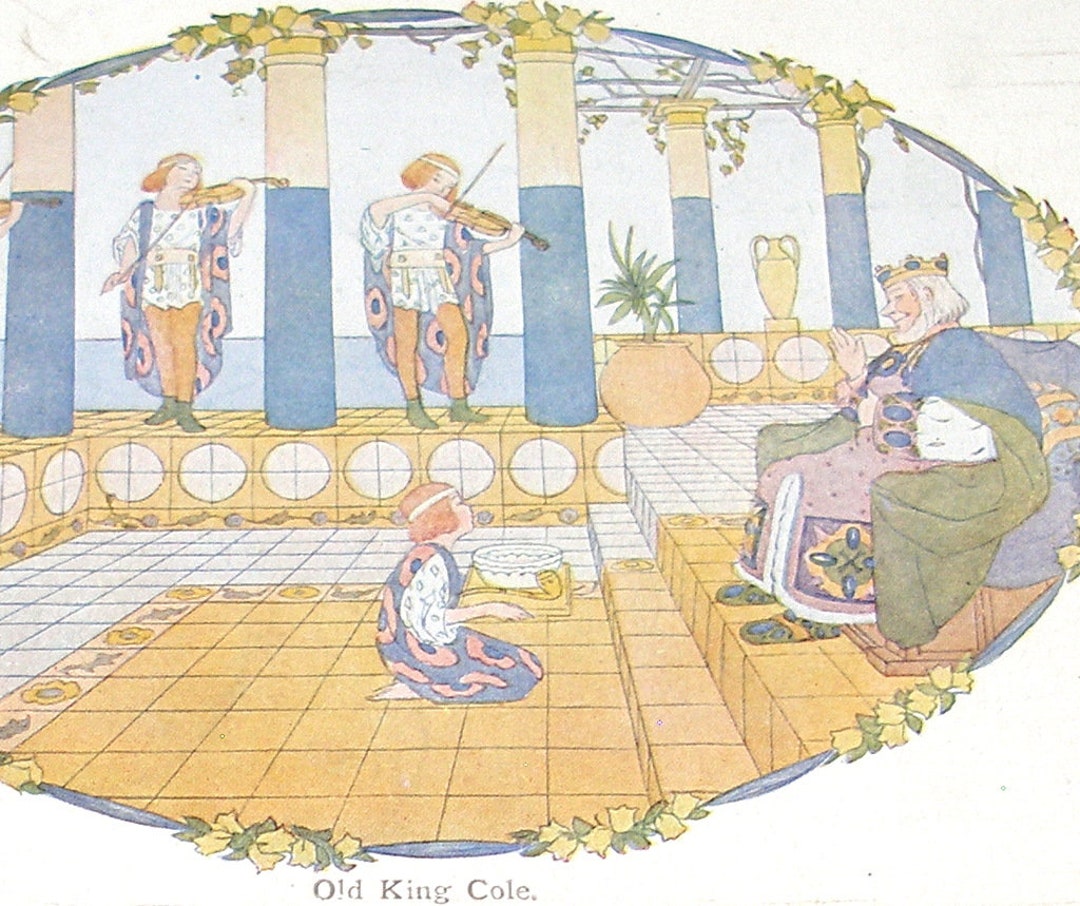 1920s Storybook Postcard. Old King Cole. Paper Ephemera. Carte Postale ...