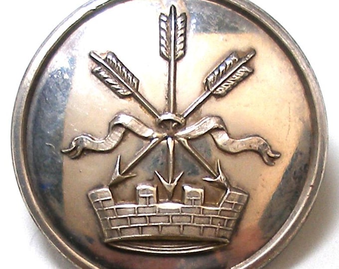 Antique British Livery BUTTON. 1". Arrows and Battlements. Firmin ...